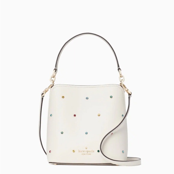 kate spade | Bags | Kate Spade Darcy Festive Jewel Stud Small Bucket ...